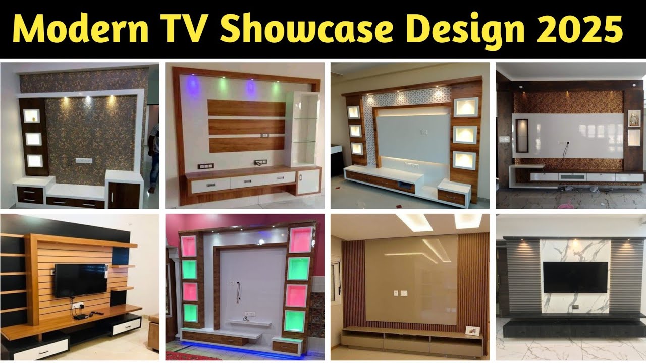 Modern TV Showcase Design 2025 | TV Unit Design 2025 🔥 - YouTube