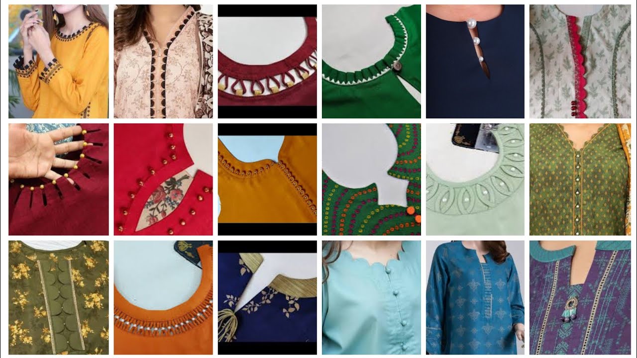 Latest Neck Design 2024 for Girls | New Neckline Design 2024 | Gala ...