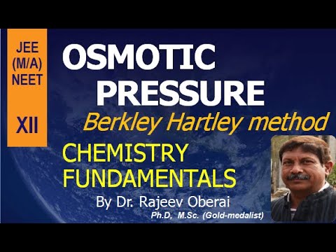OSMOTIC PRESSURE - BERKLEY HARTLEY METHOD - YouTube