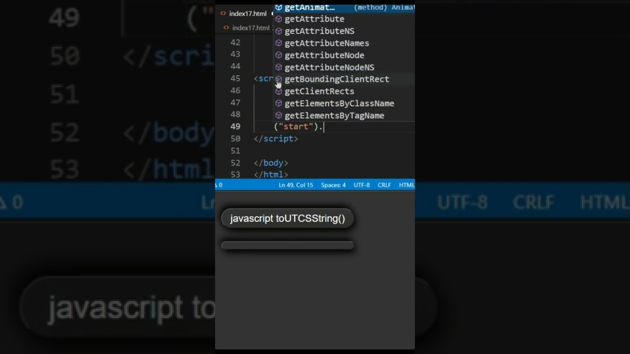 JavaScript DATE Date To Utc String shorts html javascript-date-date-to-utc-string-shorts-html