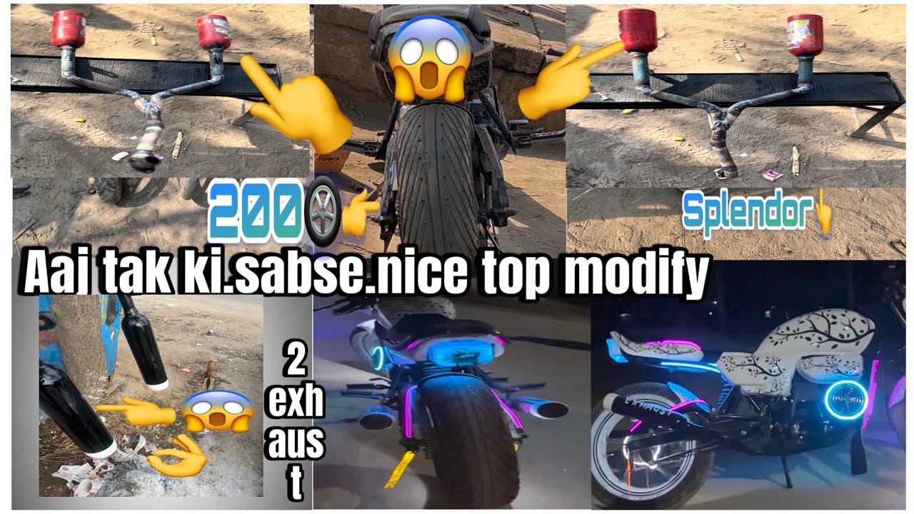 Splendour exhaust splendour silencer double splendour modification ...