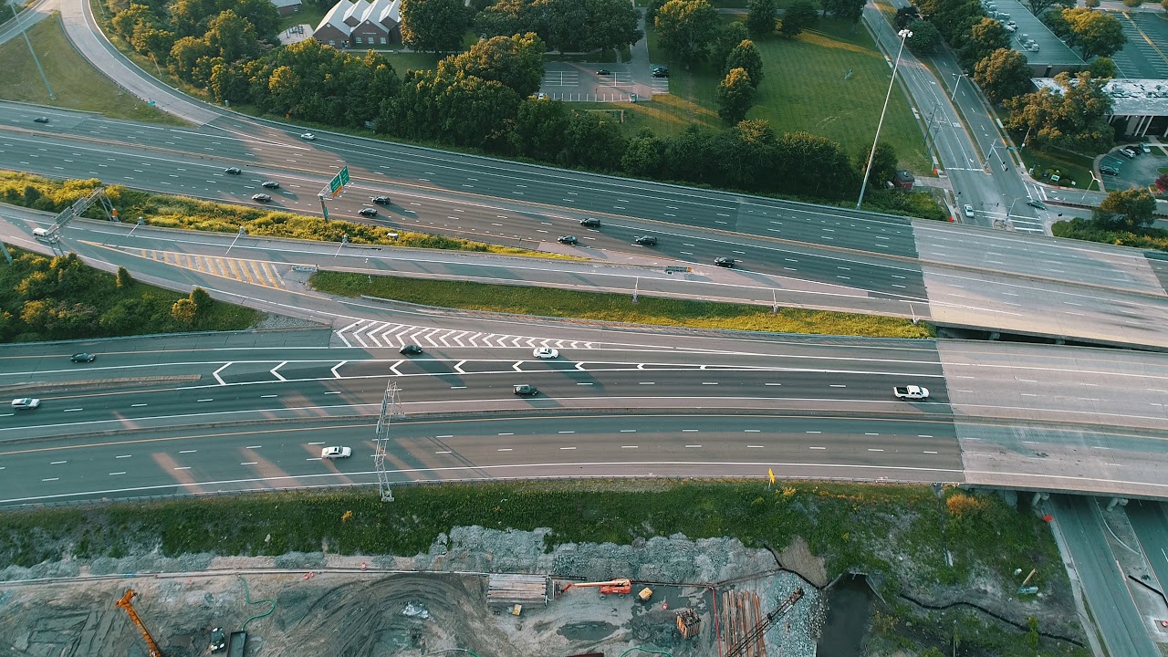 4K Stock Drone Footage of Cars on Interstate (2) - YouTube