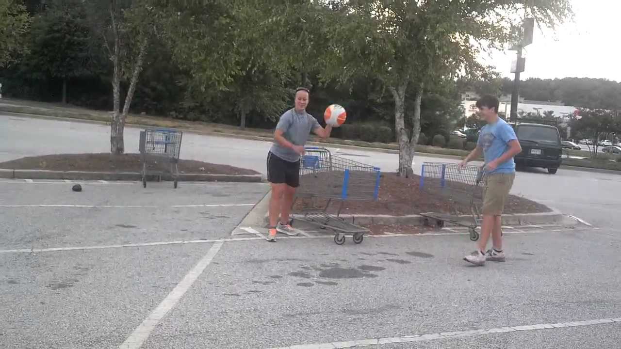 Walmart shopping cart basketball - YouTube