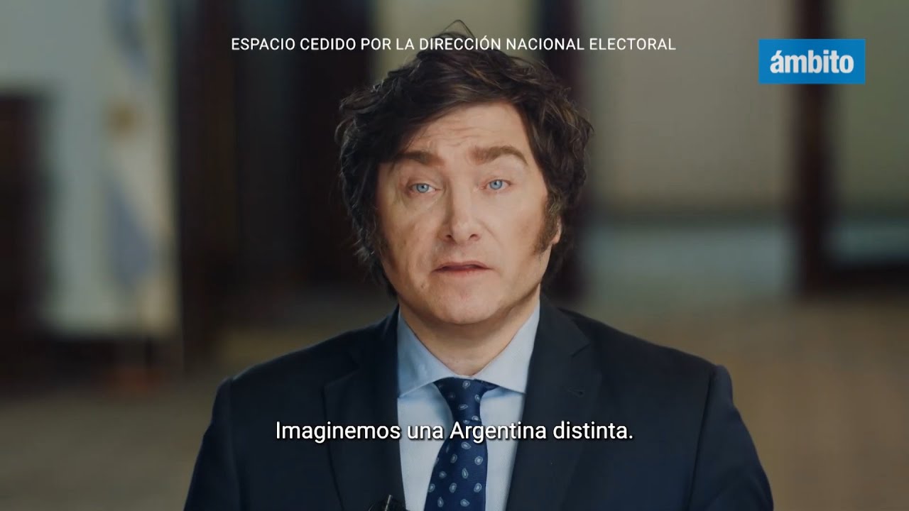 🗳️ MILEI estrenó SPOT de campaña y MASLATÓN lo acusó de copiar a ...