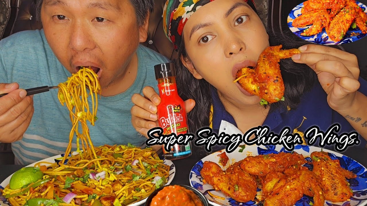 Super Spicy Chicken Wings With Ghost Paper Powder/Chicken Chowmein ...