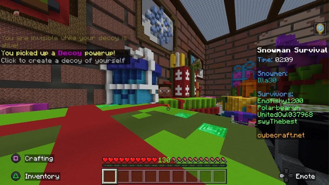 I'm a ghost (Cubecraft Snowman survival clip) - YouTube