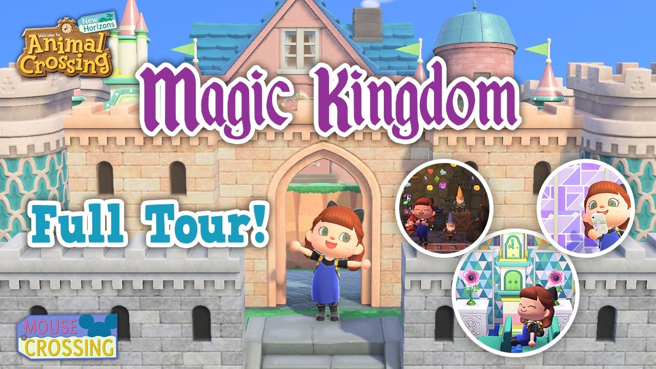 Disney Magic Kingdom Island Full Tour In Animal Crossing New Horizons ...