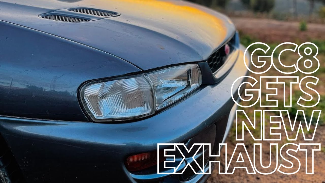 Budget build GC8 gets a new Exhaust - YouTube