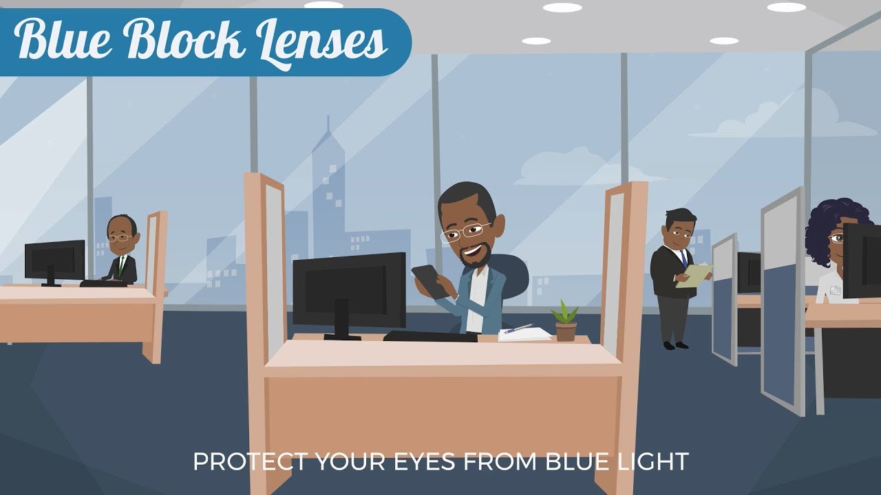 Protect Your Eyes from Blue Light with Blue Block Lenses - YouTube