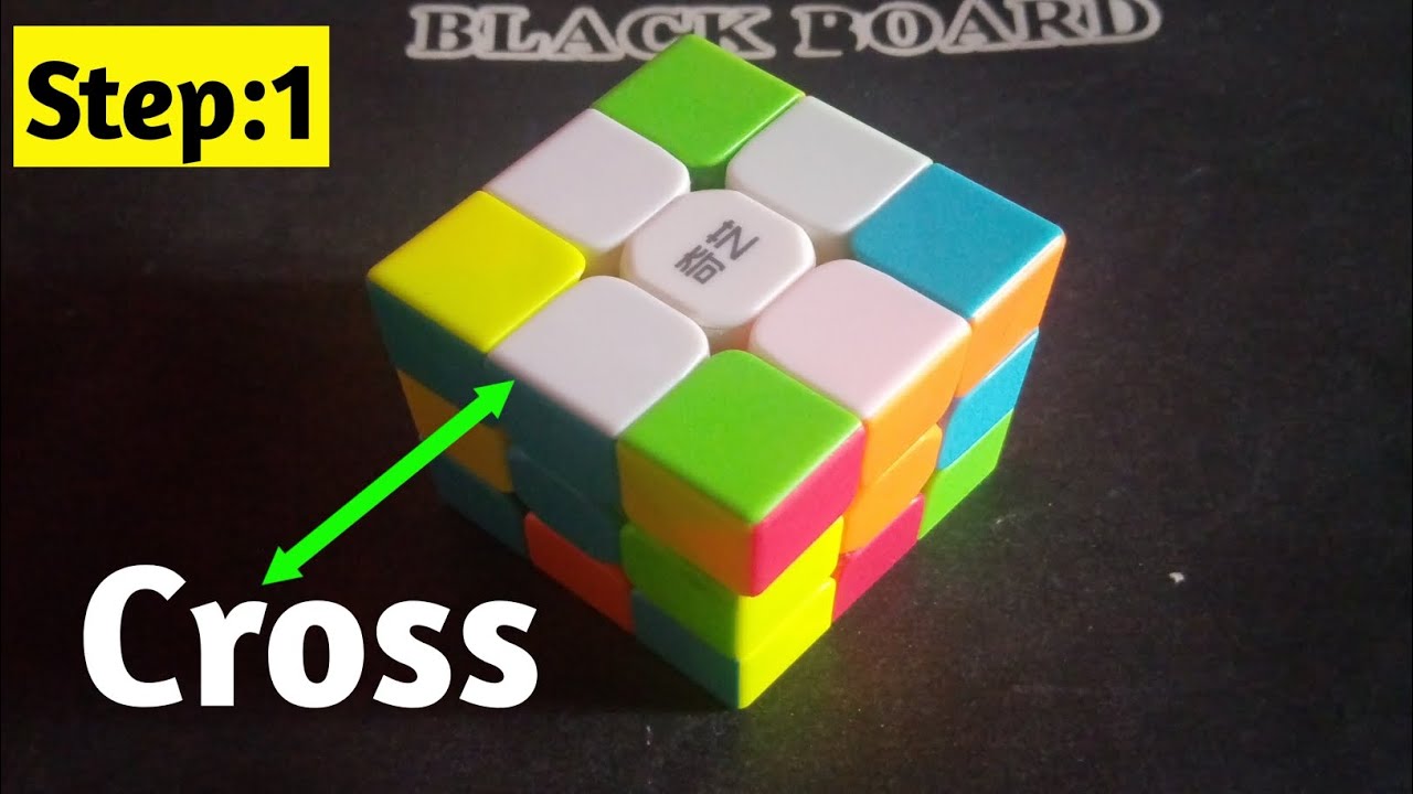 How to solve a cross of 3*3 Rubik's cube by [ beginners method ...