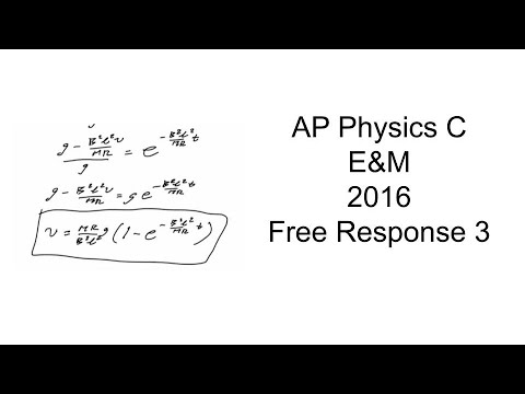 Free Response Solution - AP Physics C E&M - 2016 FR number 3 - YouTube