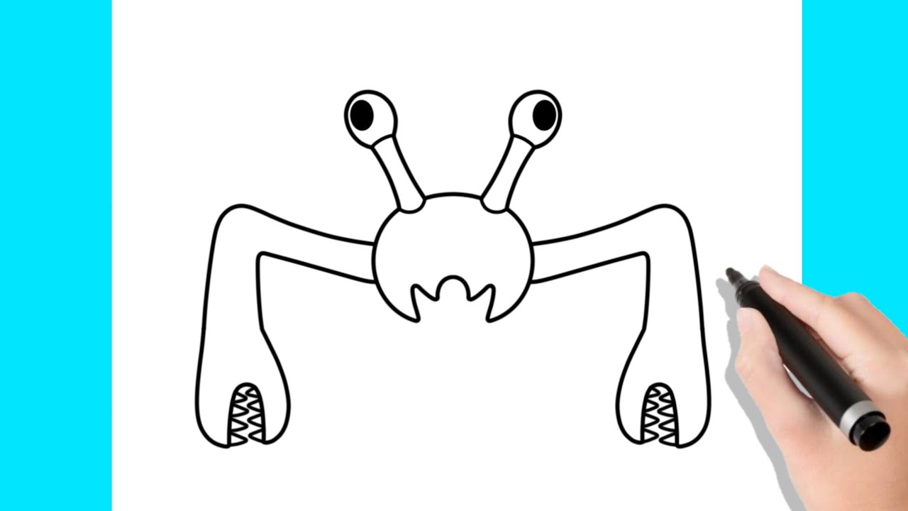 How to draw CRABZILLA from Garten of Banban - YouTube