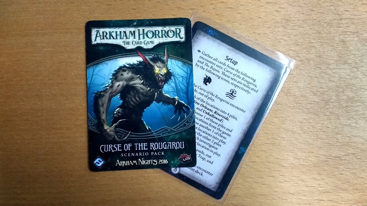 How to set up your Curse of the Rougarou Scenario for the Arkham Horror ...