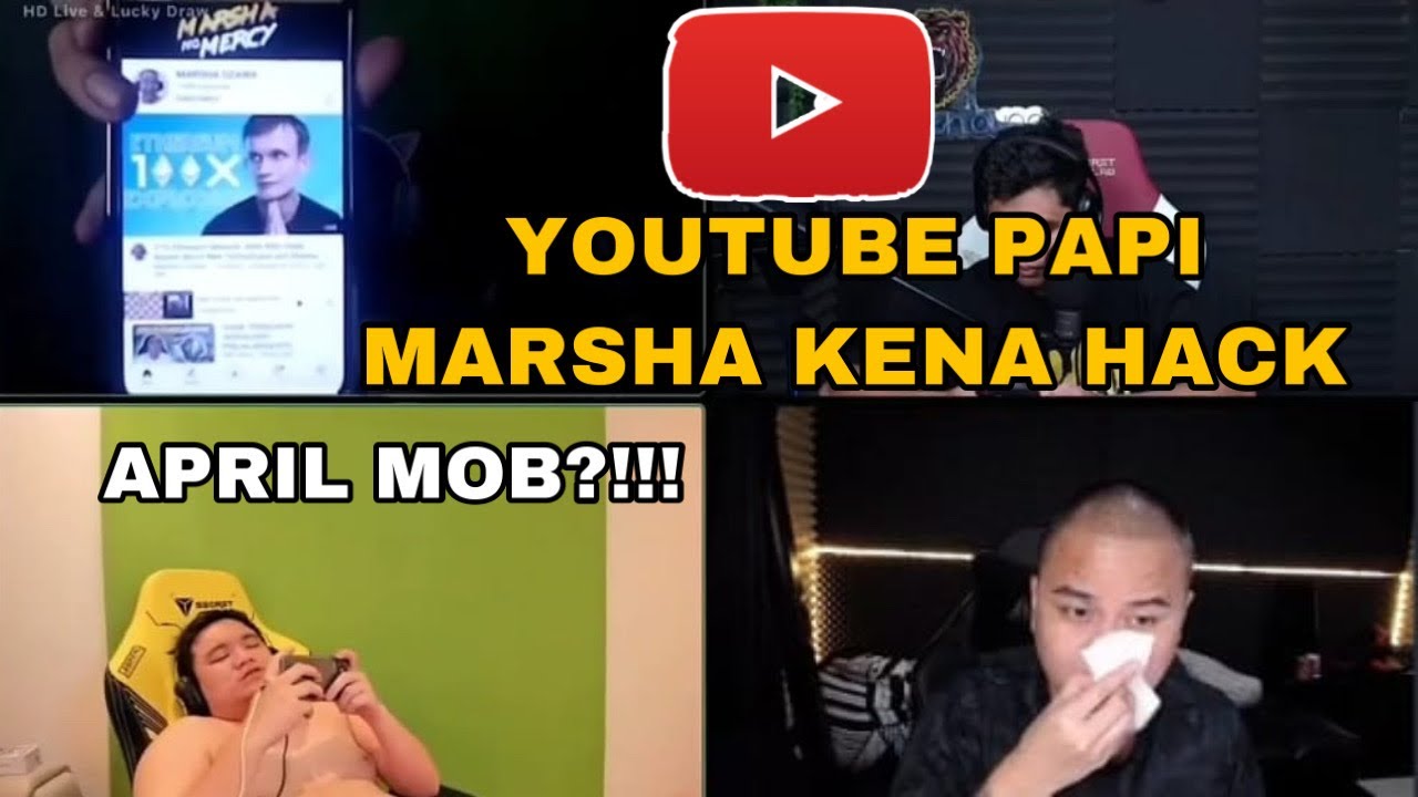 YOUTUBE MARSHA KENA HACK OLEH CRYPTO ETHEREUM? ATAU CUMAN APRIL MOB ...