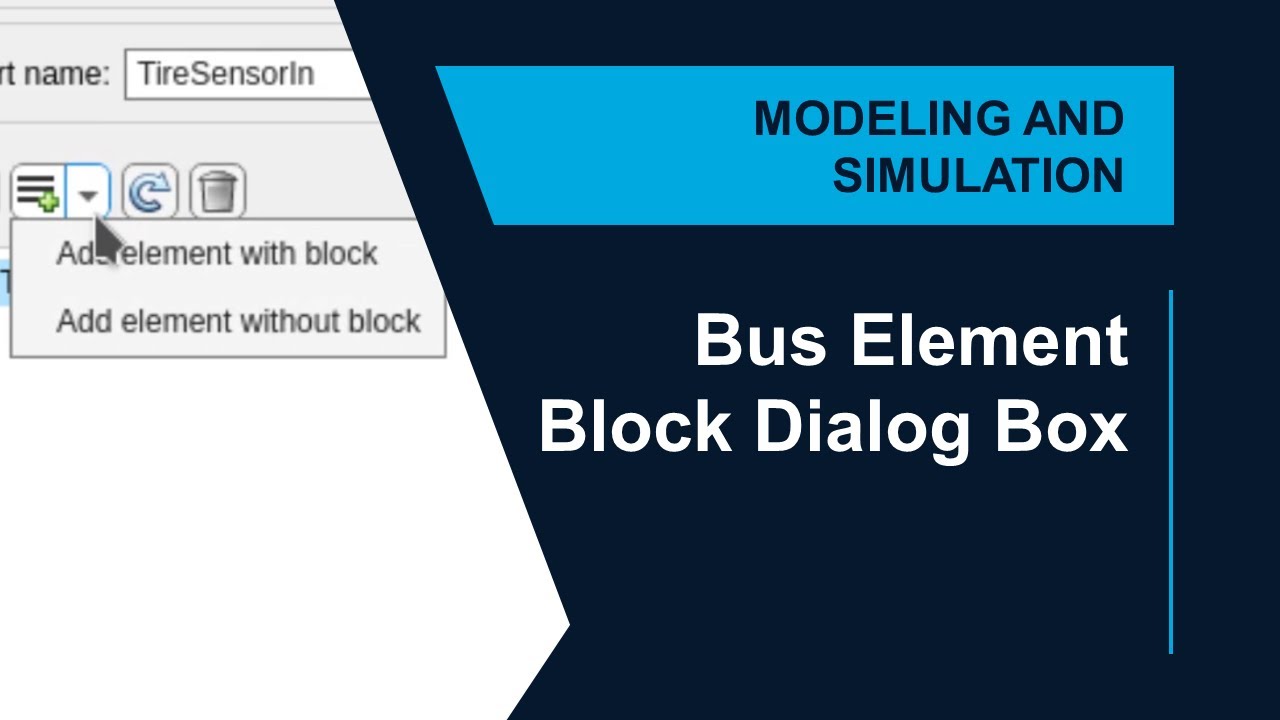 Add Elements and Their Attributes in the In Bus Element Block Dialog ...