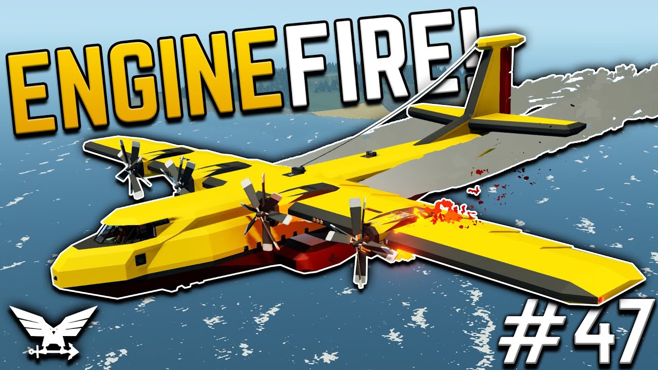 LIGHTNING HIT MY PLANE & ENGINE FIRE - DLC Hardcore Career Mode - #47 - Stormworks Build and ...