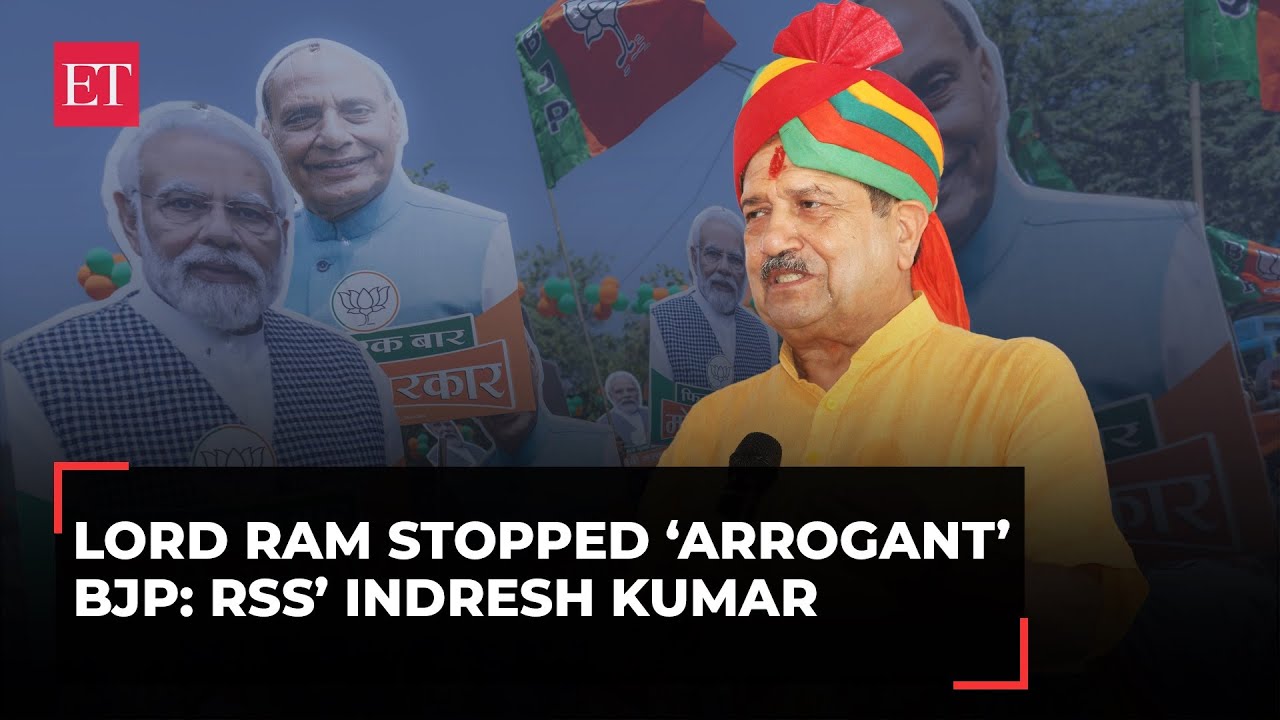 Arrogant BJP stopped at 241 by Lord Ram: After Mohan Bhagwat, RSS' Indresh Kumar slams ruling ...