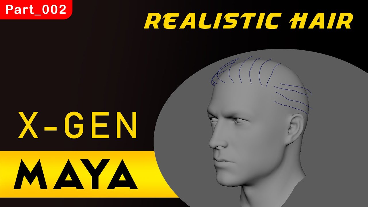 Maya XGEN Easy method Realistic Hair Part002 - YouTube