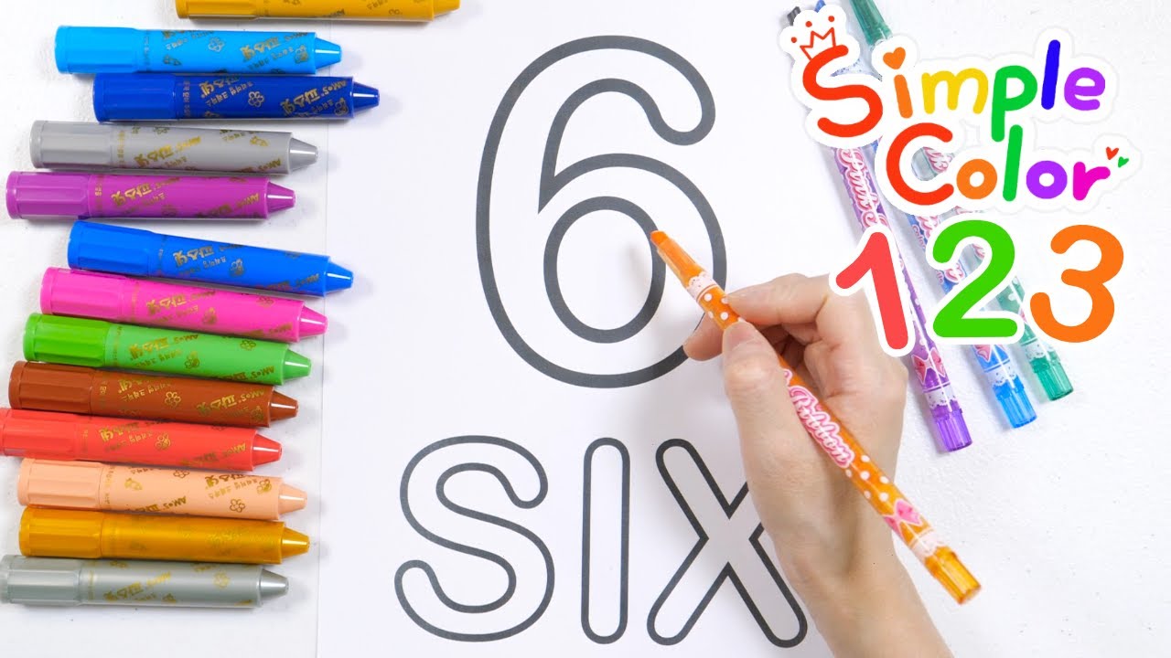Learn numbers with crayons, fill in the blanks with appropriate numbers ...