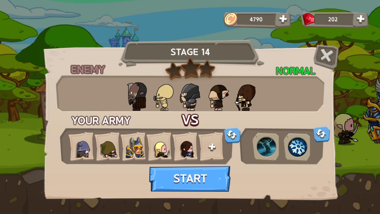 Royal defense king chapter 2 normal stage 14 - YouTube