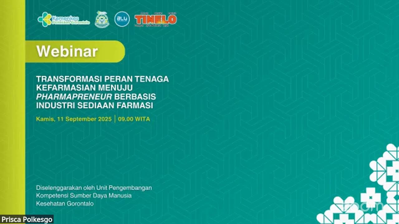 Webinar Transformasi Peran Tenaga Kefarmasian Menuju Pharmapreneur ...