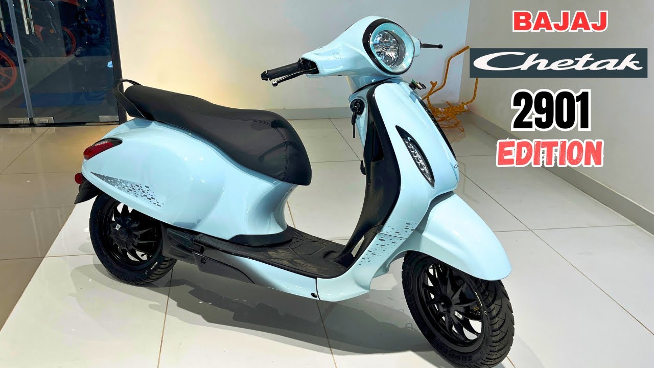 Bajaj Chetak 2901 Edition Cyber White Color Detail Review On Road Price ...