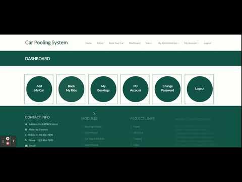 Python Django and MySQL Project on Car Pooling System - YouTube
