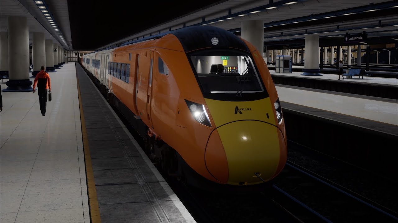 Train sim world 4-Airlink-London Victoria to Gatwick Airport-Class 801/ ...