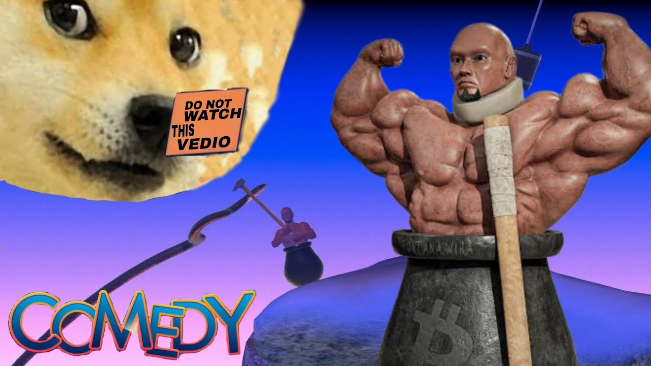 Playing getting over it by Bennett foddy as foddy | funny vedio ...