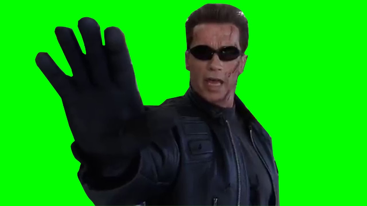 Terminator 3- Green screen (Talk to the hand) - YouTube
