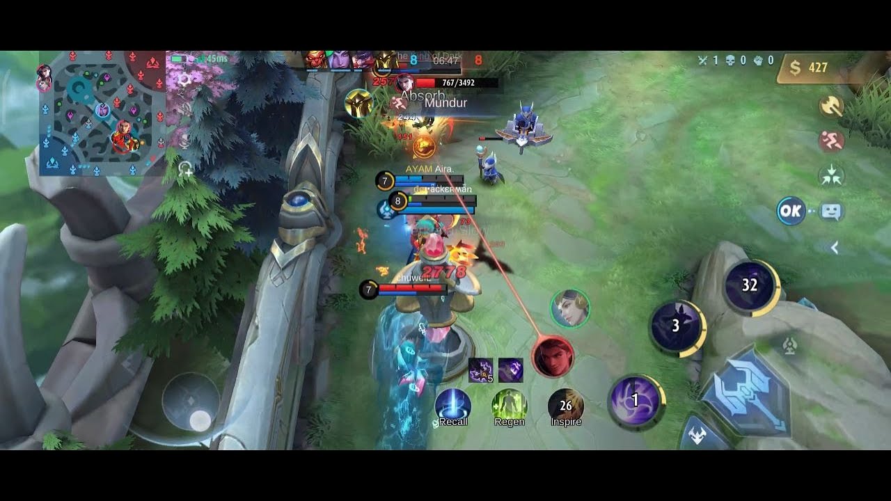 Gameplay Karrie spell inspire full attack speed, Ambil hikmanya aja :D ...