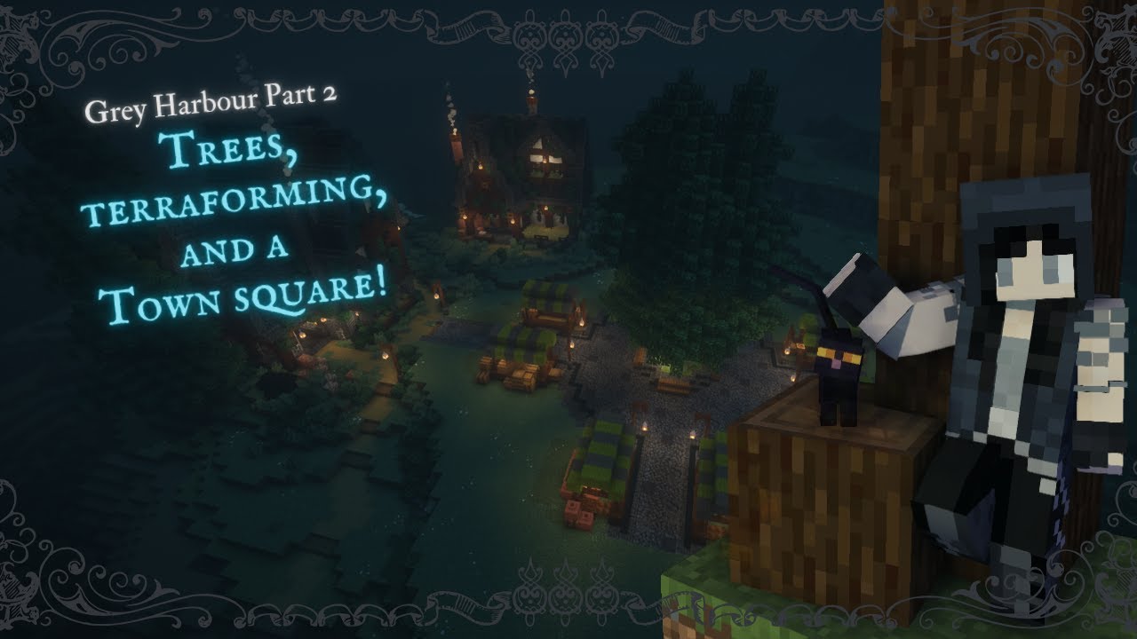 | Minecraft Build | Building Grey Harbour, a dark medieval city! Part 2 ...