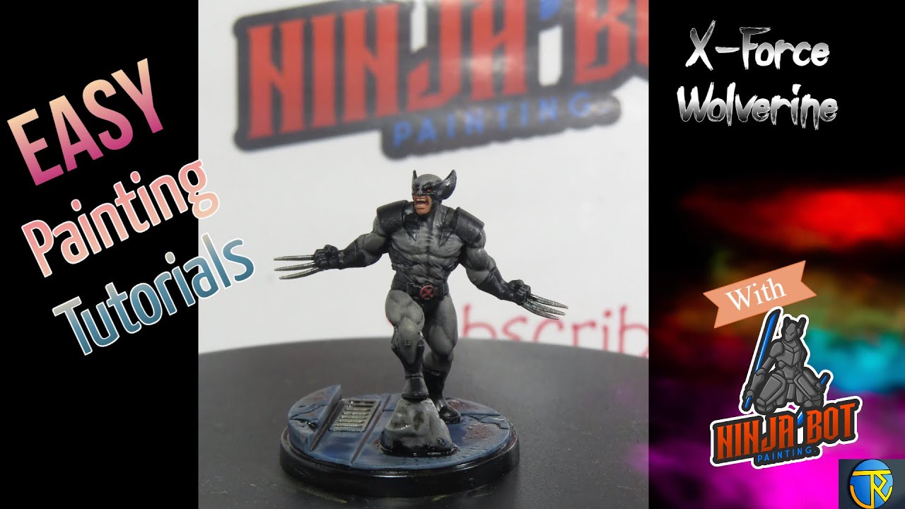 Easy Painting Tutorial Marvel Crisis Protocol Wolverine X-Force - YouTube