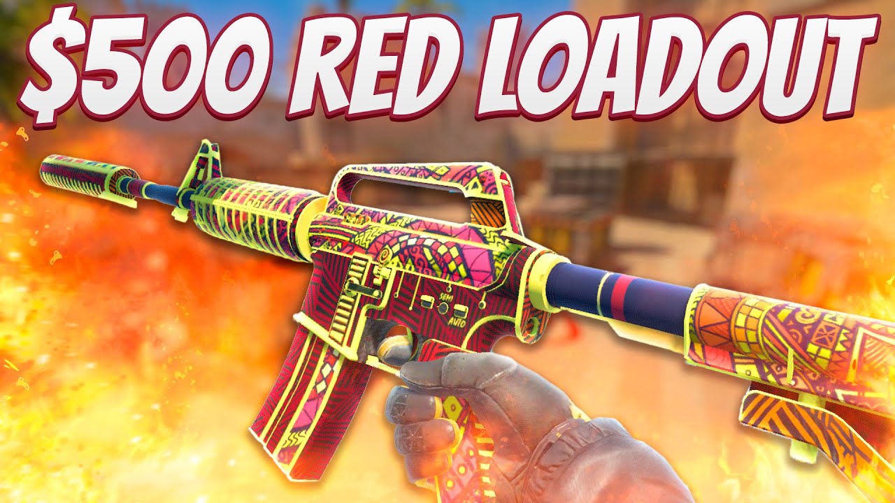 INSANE $500 RED CS2 Loadout! The Best Cheap CS2 Skins, Knife & Gloves ...
