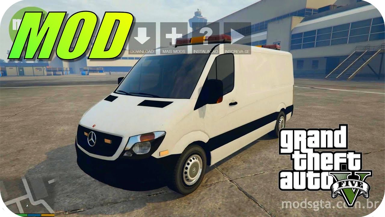 Mercedes Benz Sprinter Worker Van para GTA V - YouTube