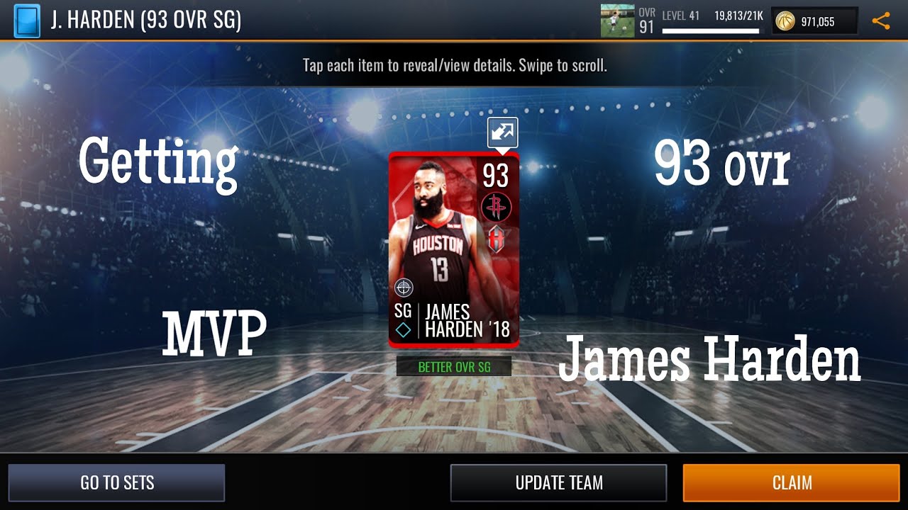 NBA Live Mobile: Getting 93 ovr MVP James Harden! - YouTube