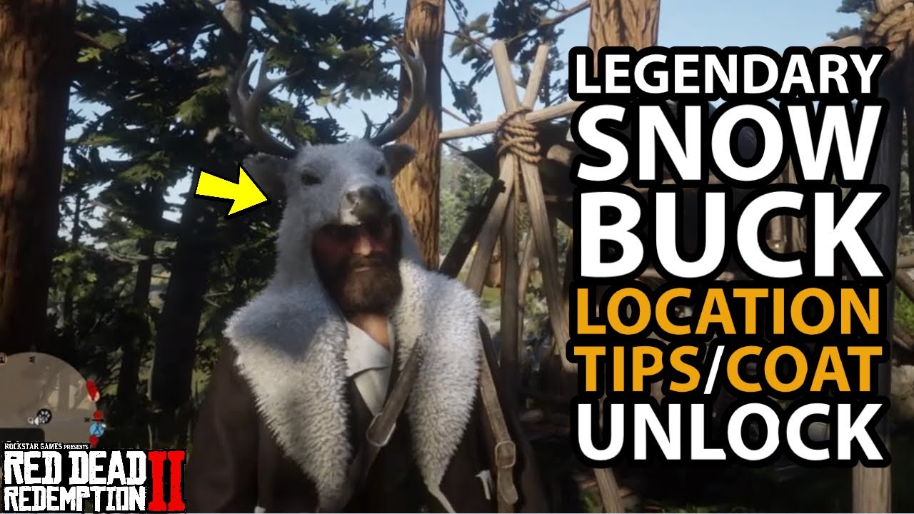 *NEW* Legendary Snow Buck Location Tips/Coat Unlock in Red Dead Online ...