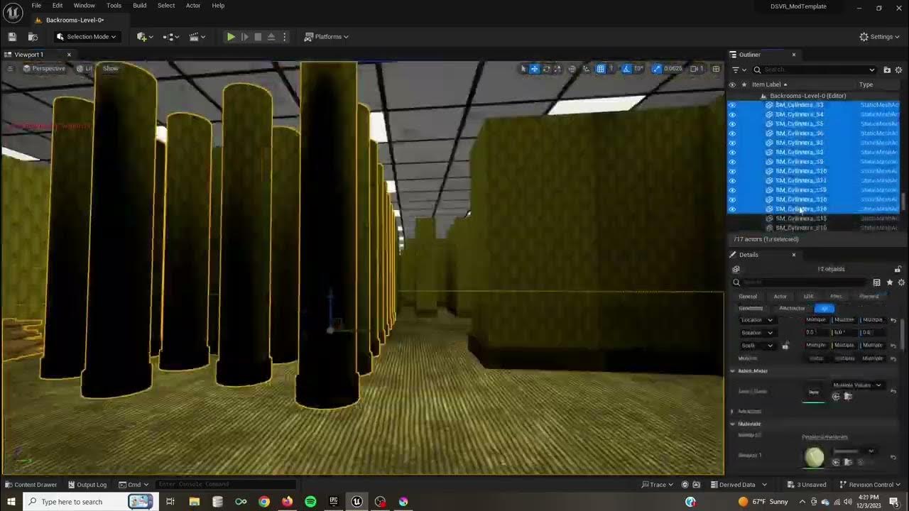 Unreal Engine Backrooms Timelapse - YouTube