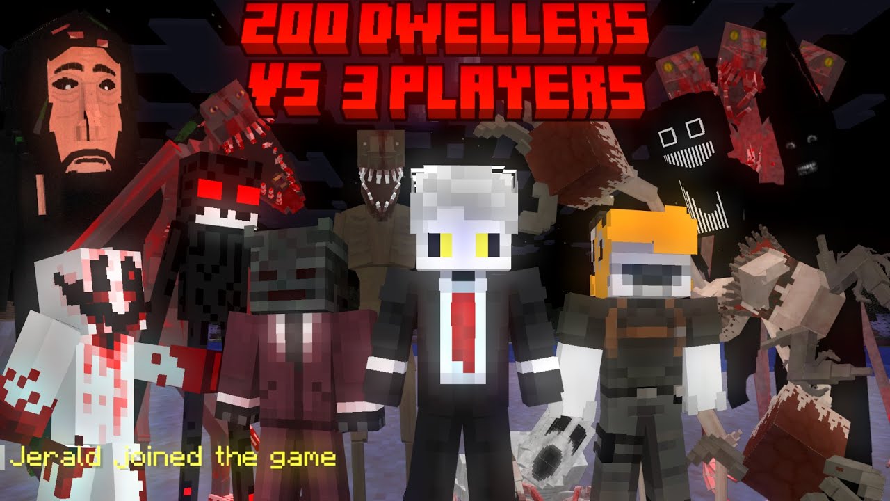 200 Dwellers VS 3 Players | Survival Minecraft - YouTube