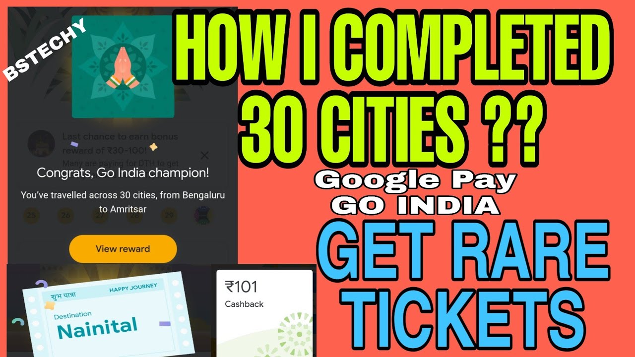 HOW I COMPLETED 30 CITIES IN GPAY GO INDIA AND GOT ASSURED SCRATCH CARD ...