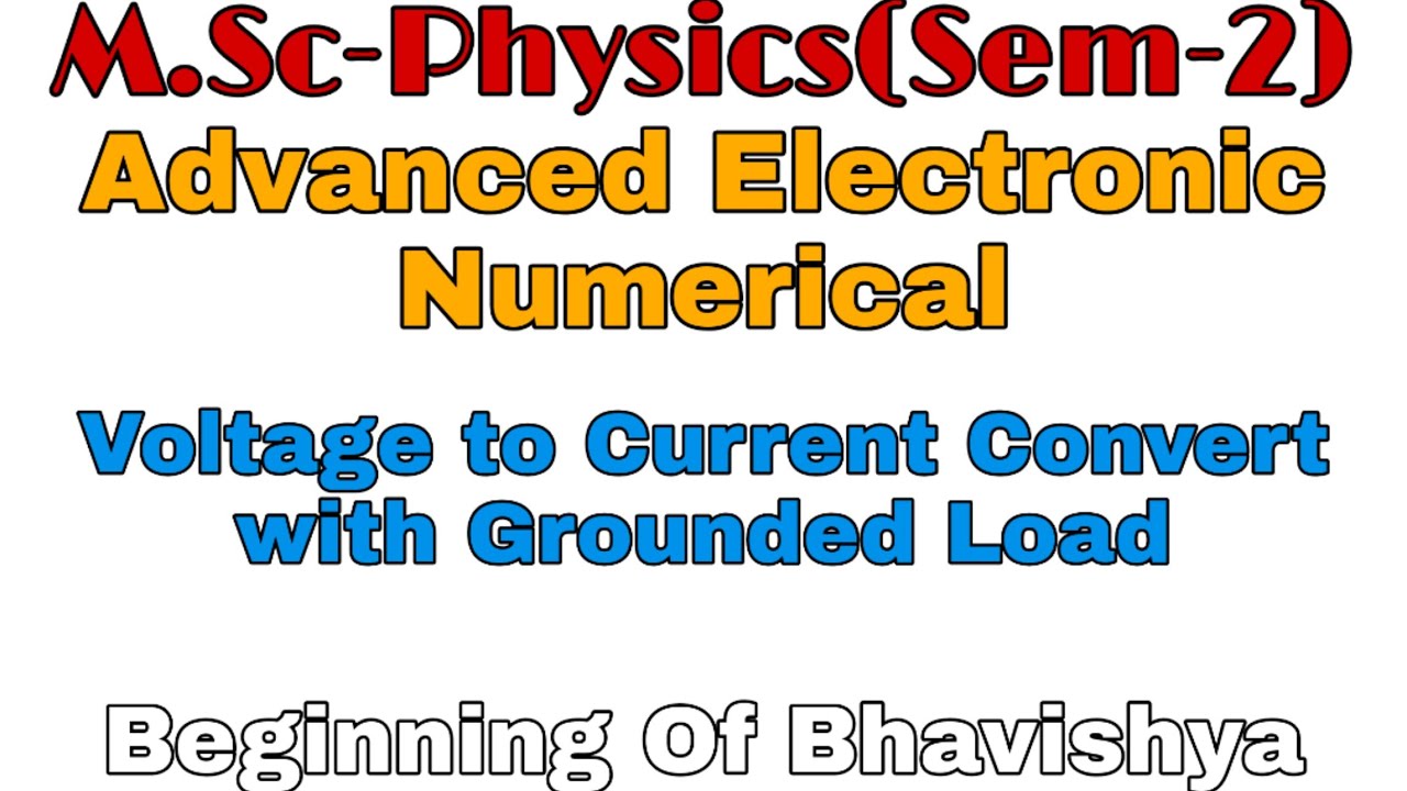 based on voltage to current converter with grounded load. - YouTube