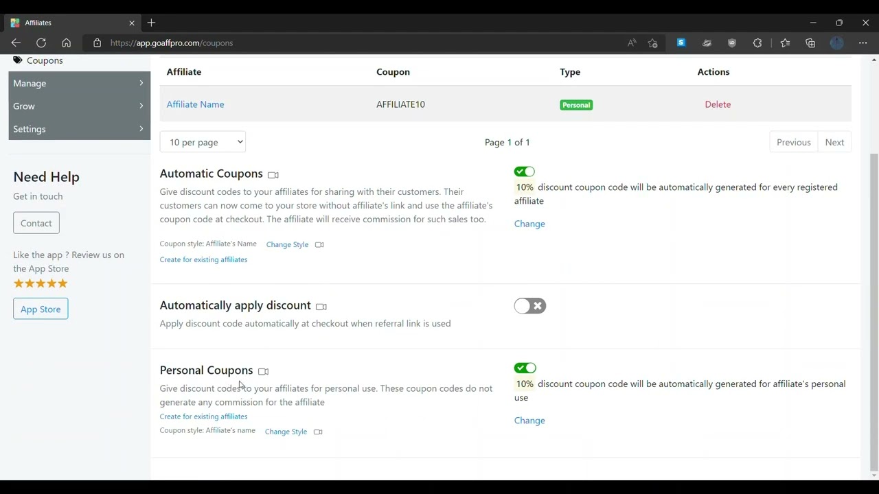 Bulk Update Personal Coupon Codes | How-to | GoAffPro - YouTube