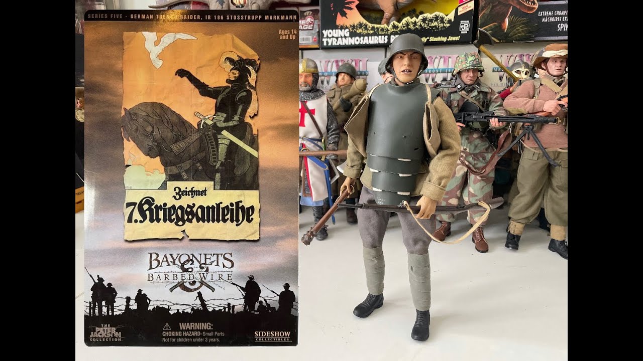 1/6 WW1 Sideshow Collectibles Bayonets and Barbed Wire German Trench ...