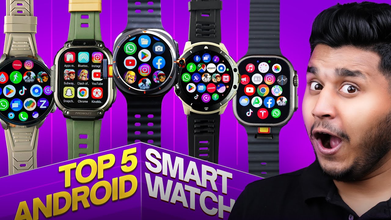 Top 5 Best Android Smartwatches With Camera, 5G and 4G, GPS, Wi-Fi ...