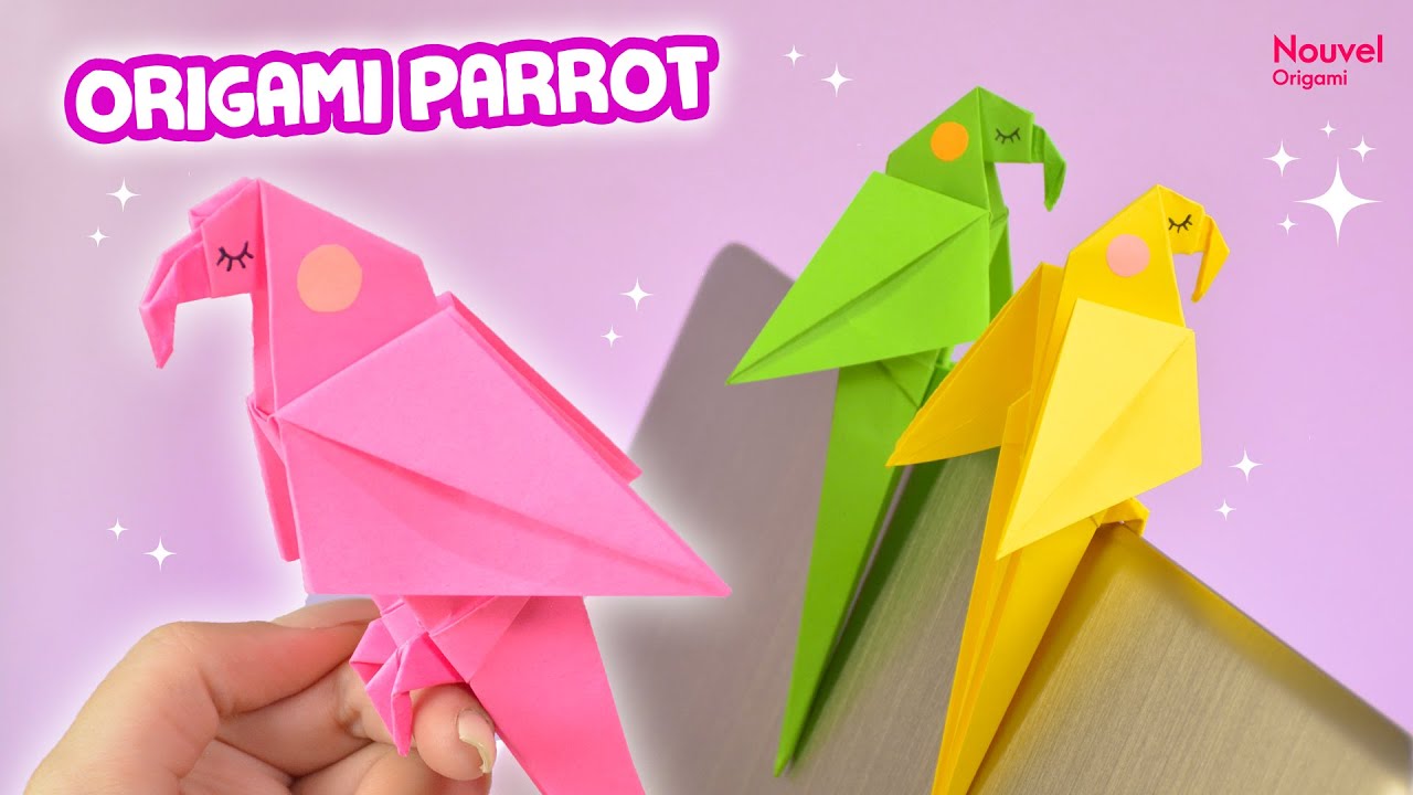 Origami Paper Parrot | How to make easy paper bird - YouTube