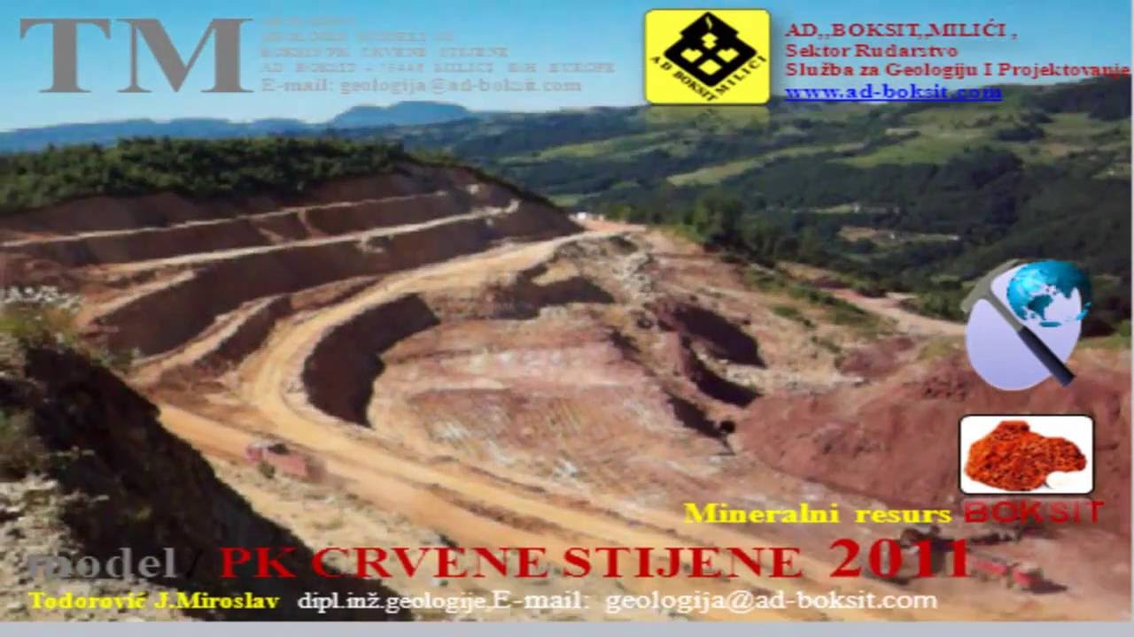 GEOLOGIJA - BOKSIT PK CRVENE STIJENE MILIĆI - YouTube
