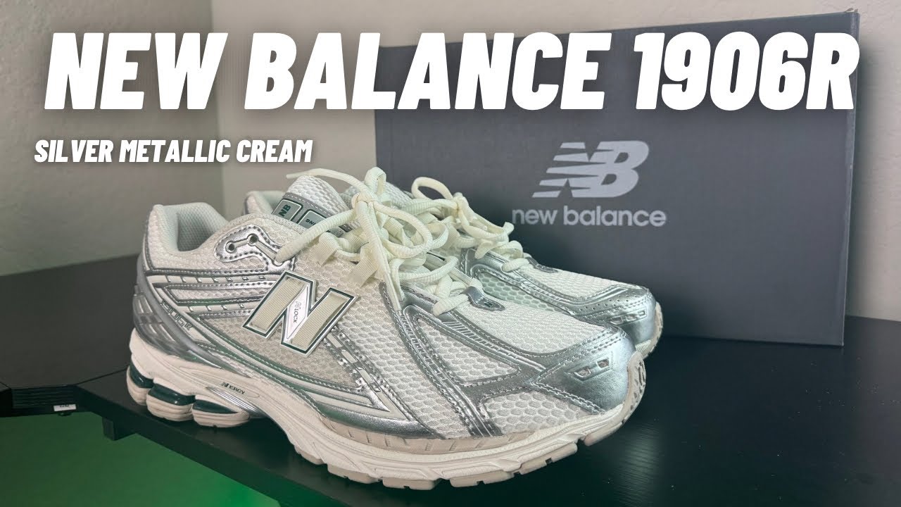 New Balance 1906r Silver Metallic Cream Unboxing & On Foot Review - YouTube