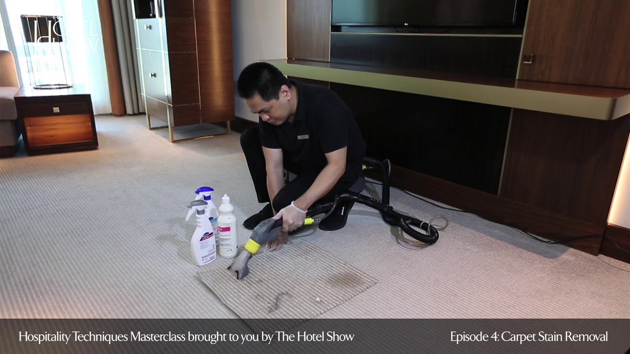 Hospitality Techniques Masterclass | Episode 4: Carpet Stain Removal ...