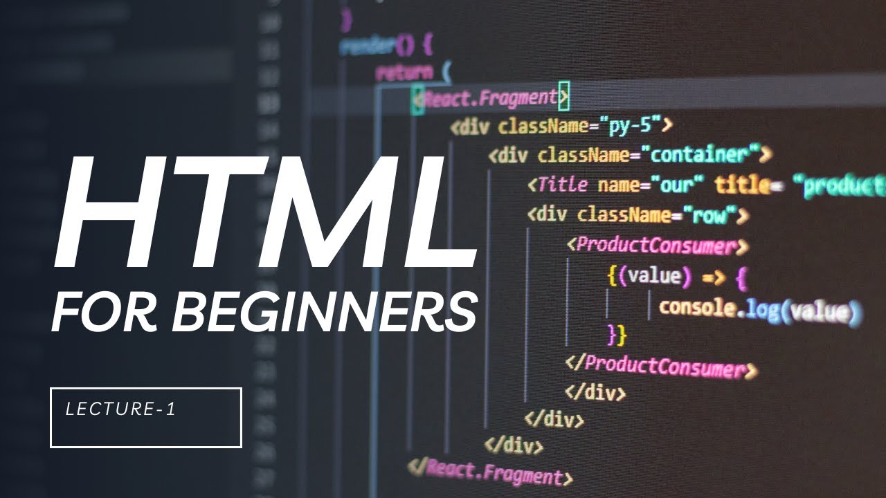HTML Tutorial Lecture 1 | Full Stack Development Course in Hyderabad ...
