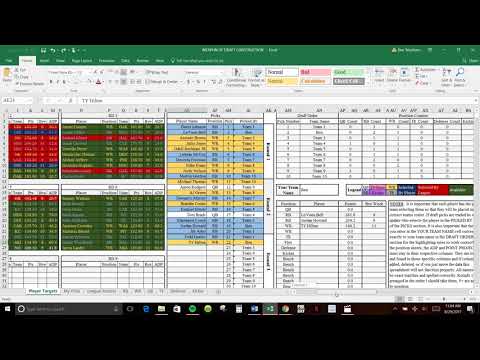 WEAPON OF DRAFT CONSTRUCTION - Fantasy Football Cheat Sheet